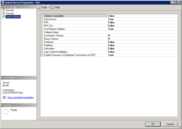 Making Microsoft SQL Linked Server and Informix Standard engine work
