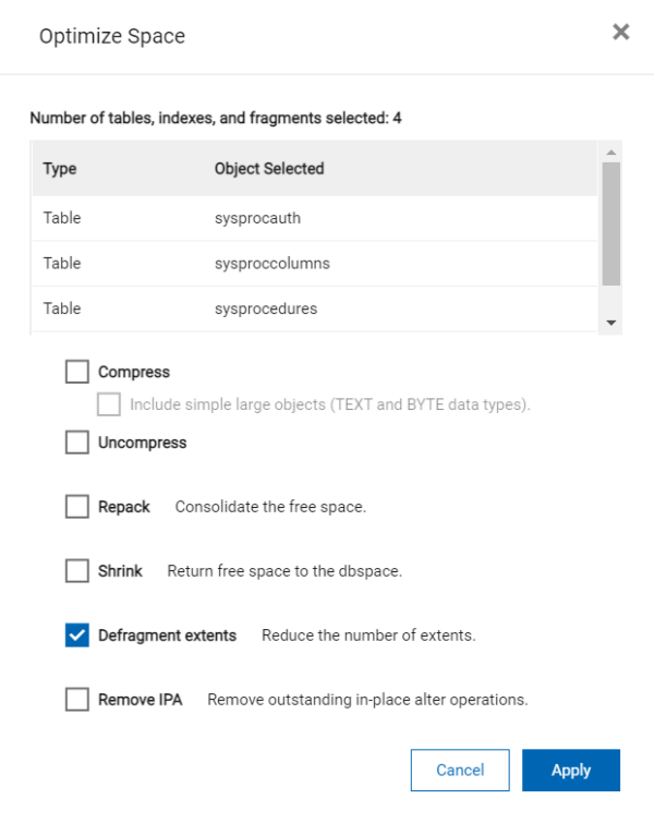 Informix Partition Defragmentation - Oninit Consulting